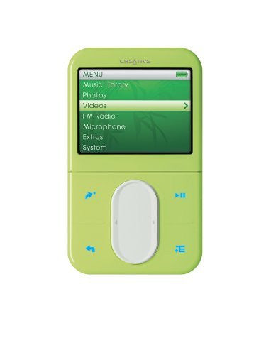 Creative Zen Vision:M 30 GB MP3 and Video Player (Green) – Newfangled ...