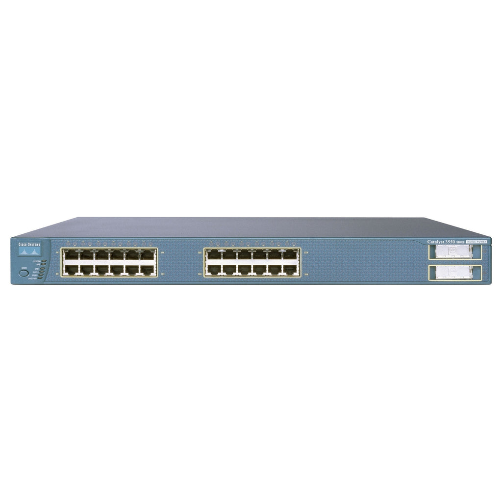 Cisco WS-C3550-24-DC-SMI Catalyst 3550-24 SMI DC Switch – Newfangled ...