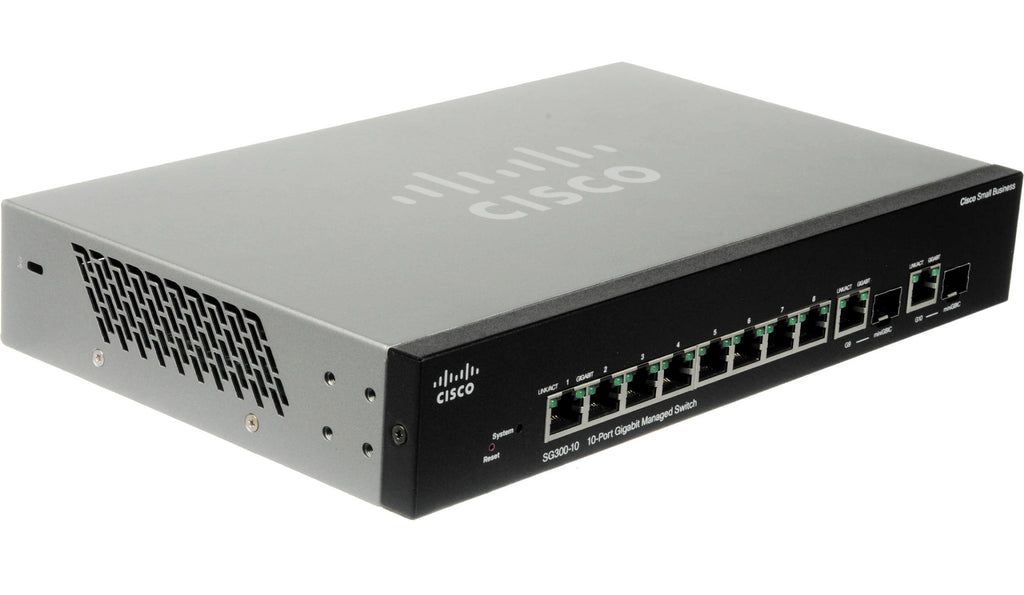 Cisco SG300-10P 10-Port Gigabit PoE Managed Switch (SRW2008P-K9 ...