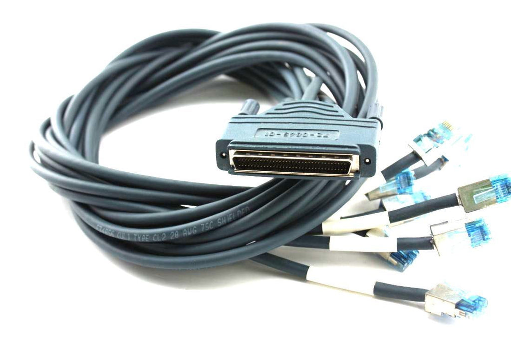 Cisco CAB-OCTAL-ASYNC 8 Lead Octal Cable 68 Pin To 8 Male RJ45 ...